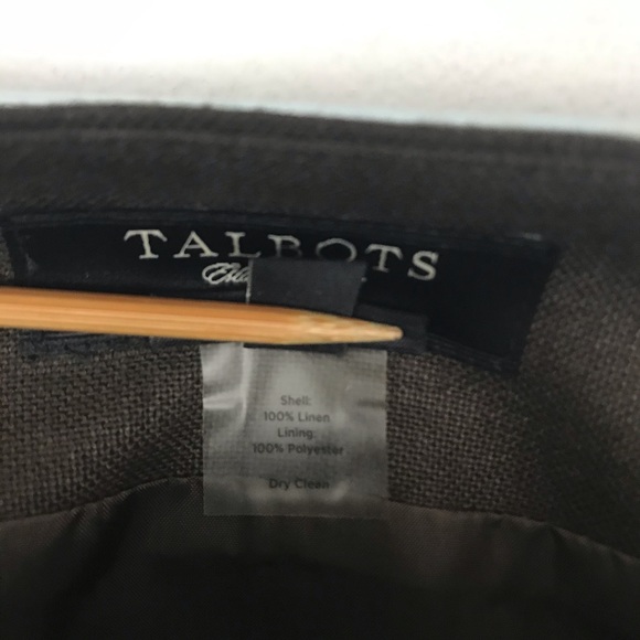Talbots | Skirts | Talbots Irish Linen Chocolate Brown Skirt 22w | Poshmark